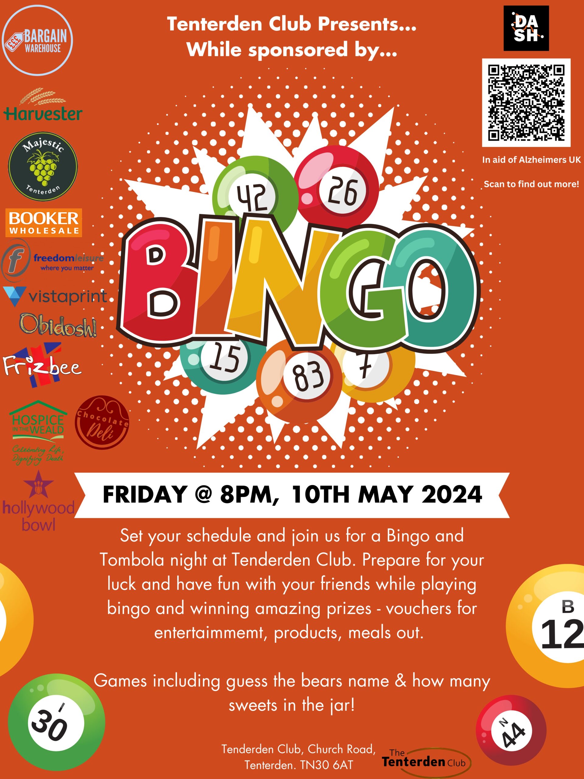 CHARITY BINGO/RAFFLE NIGHT - The Tenterden Club